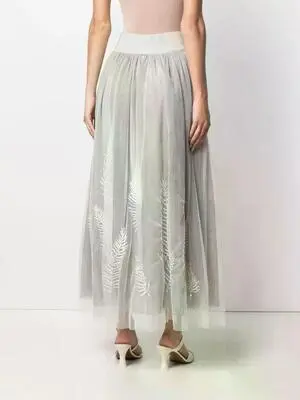 Lorena Antoniazzi Embellished Tulle Midi Skirt