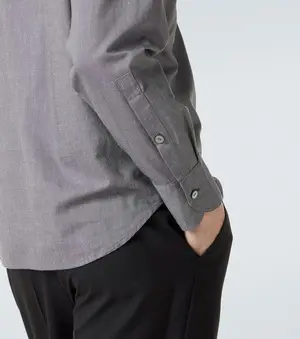STOFFA Cotton And Silk Shirt - Grey