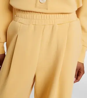 Varley The Extra Jersey Wide Leg Sweatpants - Yellow