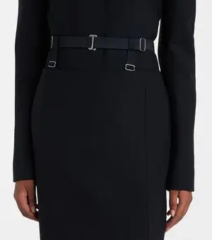 MUGLER Cutout Pencil Skirt