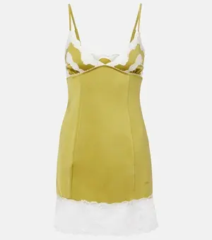Chloé Lace-trimmed Slip Dress - Yellow