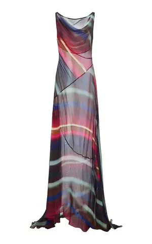 Christopher John Rogers Louie Striped Maxi Dress - Multi