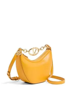 Valentino Garavani Mini Moon Bag With Chain - Orange