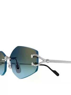 Cartier Rimless Geometric-frame Sunglasses