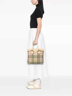 Burberry House Check Canvas Handbag