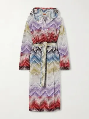 Missoni Marea Striped Cotton-terry Robe - Multi