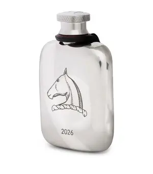 Dunhill Engraved Horse Mini Flask