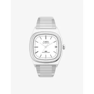 TIMEX 1983 E Line Reissue Automatic Stainless Steel Watch - Silver