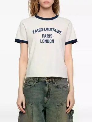 Zadig&Voltaire Logo-print T-shirt - Neutrals