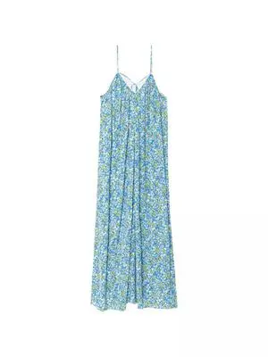 Zadig&Voltaire Ristym Floral-print Maxi Dress - Blue
