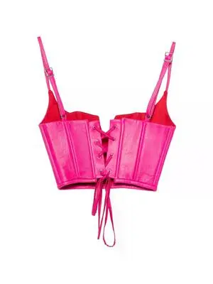 MITILIANE COUTURE Kyla Leather Bustier - Pink
