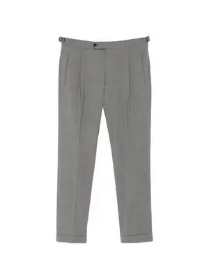 BERWICH Pleated Side-adjuster Trousers - Grey
