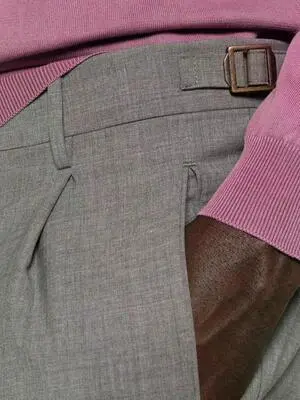 BERWICH Pleated Side-adjuster Trousers