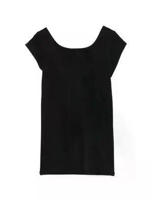 Pinko Ribbed Knit Cap Sleeve T-shirt