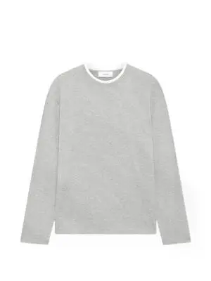LARDINI Cotton Long-sleeve T-shirt - Grey