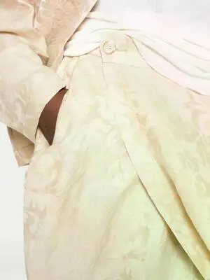 UMA WANG Asymmetric Midi Skirt - Neutrals