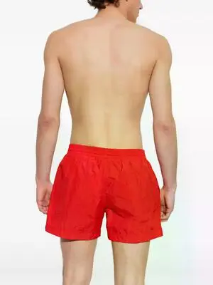 MAISON MARGIELA Crinkled Drawstring Swim Shorts - Red