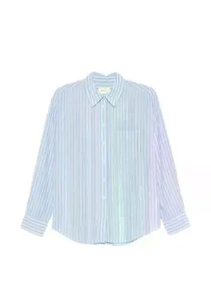 Gant Striped Cotton Shirt - Blue