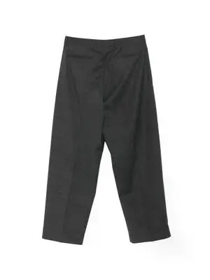 LC23 Pleated Straight-leg Trousers - Grey