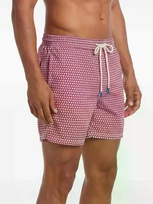 FEFÈ Elephant-print Drawstring Swim Shorts
