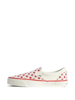 VANS Classic Slip-On 98 LX Star Print Canvas Sneakers Neutrals