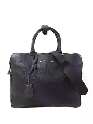LOUIS VUITTON Armand Pebbled Leather Briefcase