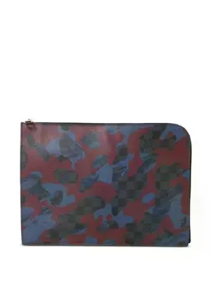LOUIS VUITTON Gm Pochette Jour Damier Graphite Clutch Bag - Red