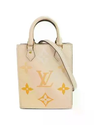 LOUIS VUITTON Petit Sac Plat Calfskin Tote Bag - Neutrals