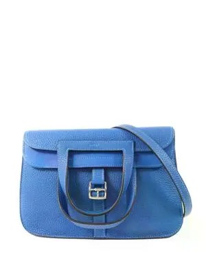 Hermès Halzan 25 Shoulder Bag - Blue