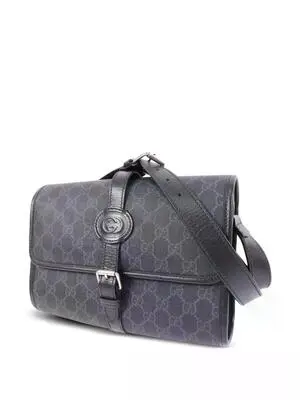 Gucci Gg Supreme Interlocking Shoulder Bag