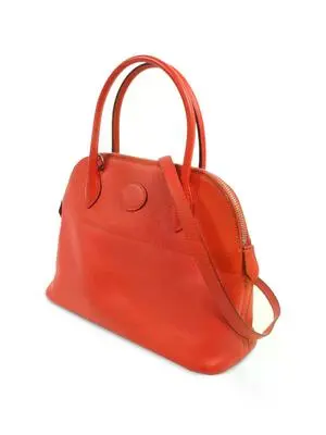 Hermès Bolide 27 Leather Two-way Handbag - Red