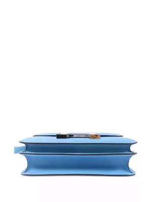Hermès 24 Constance Epsom Leather Shoulder Bag - Blue