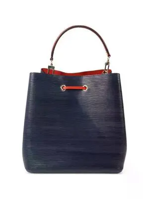 LOUIS VUITTON Louis Vuitton Epi Grained Leather Néonoé Bucket Bag Blue