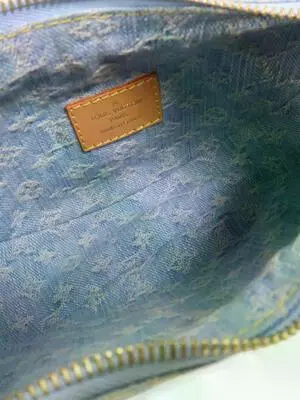 LOUIS VUITTON Loop Monogram Denim Shoulder Bag