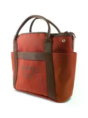Hermès Grooming Canvas Tote Bag - Red