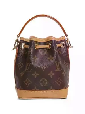 LOUIS VUITTON Nano Noe Monogram Canvas Bucket Bag