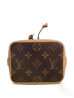 LOUIS VUITTON Nano Noe Monogram Canvas Bucket Bag