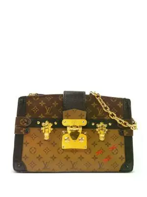 LOUIS VUITTON Trunk Reverse Monogram Clutch Bag - Brown