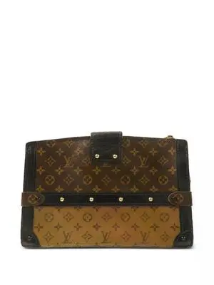 LOUIS VUITTON Trunk Reverse Monogram Clutch Bag - Brown