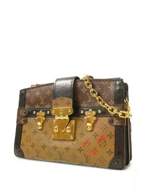 LOUIS VUITTON Trunk Reverse Monogram Clutch Bag - Brown