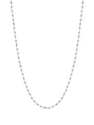NIALAYA JEWELRY Tone Oval Bead Chain Necklace - Silver