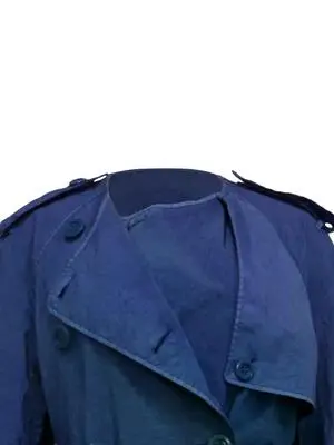Burberry Collarless Double-breasted Trench Coat
