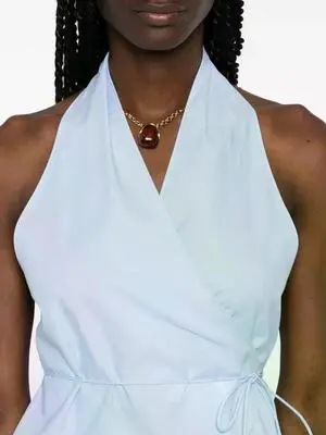 ST. AGNI Wrap Halterneck Top