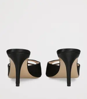 ANDREA WAZEN Carol Heeled Mules 75 - Black
