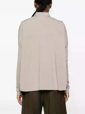 Kristensen Du Nord Long Sleeve Stretch Cotton Shirt