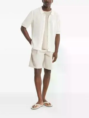 Maison Kitsuné Pleated Detail Shorts - Neutrals