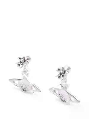VIVIENNE WESTWOOD Orb Signature Rhinestone Embellishment Drop Earrings