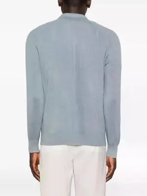 Brunello Cucinelli Ribbed Long-sleeve Polo Shirt