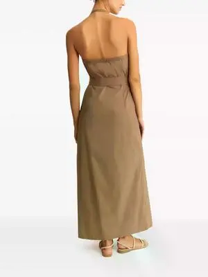 Marella Maxi Belted Halterneck Dress