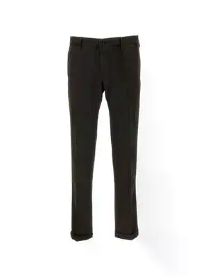 Incotex Slim-fit Turned-up Trousers - Brown